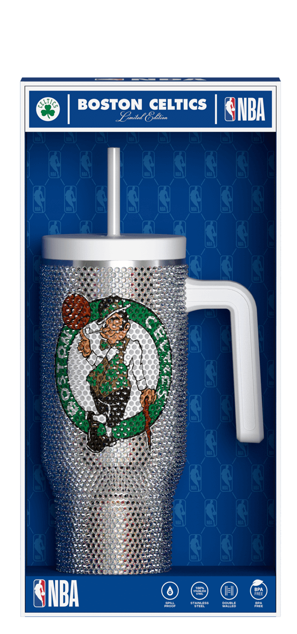 NBA 40oz Bling Voyager Tumbler with Handle in Collectors Box – HydraPeak